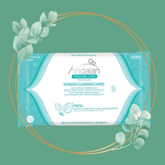 Jual ANDALAN FRESH INTIMATE WIPES Tisu Andalan Pembersih Kewanitaan 10 ...