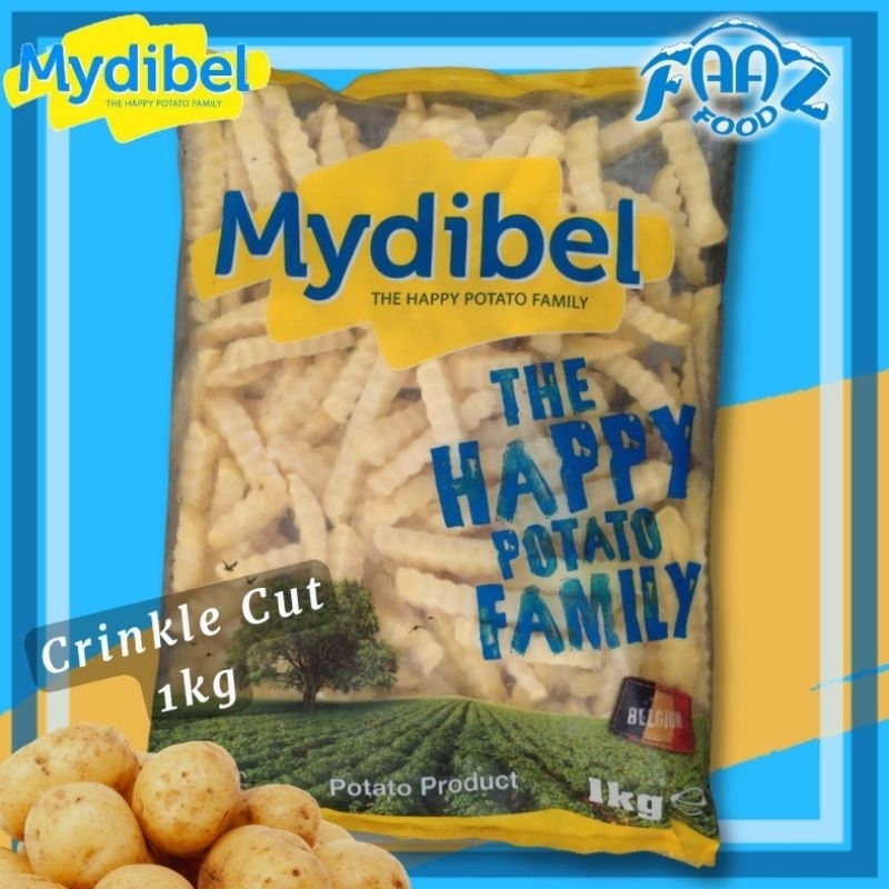 Jual Kentang Crinkle Cut Mydibel 1kg (French Fries, Potato, Kentang ...