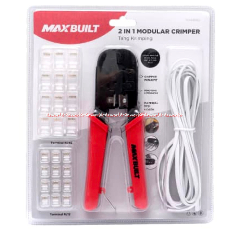 Jual Maxbuilt Krisbow 2in1 Modular Crimper Tang Krimper Red Telephone ...