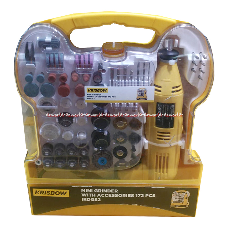Jual Krisbow Mini Grinder 172pcs Rotary Tool Gerinda Mini Alat Peralatan Bor Lengkap 172 Pcs ...