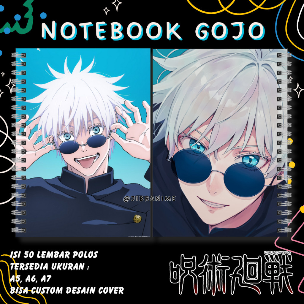 Jual NOTE BOOK GOJO JUJUTSU KAISEN / NOTEBOOK GOJO JUJUTSU KAISEN ...
