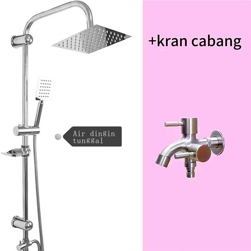 Jual SUS304 Shower Set Paket Lengkap Shower Kotak/Stainless Shower dan ...