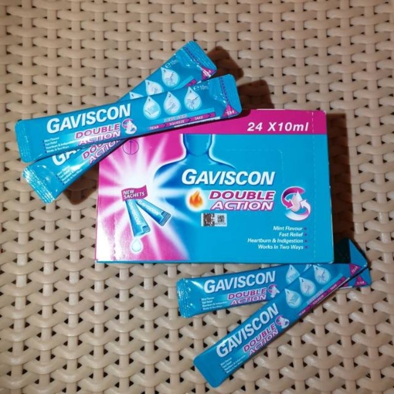 Jual gaviscon double action sachet / obat maag / obat gerd | Shopee ...