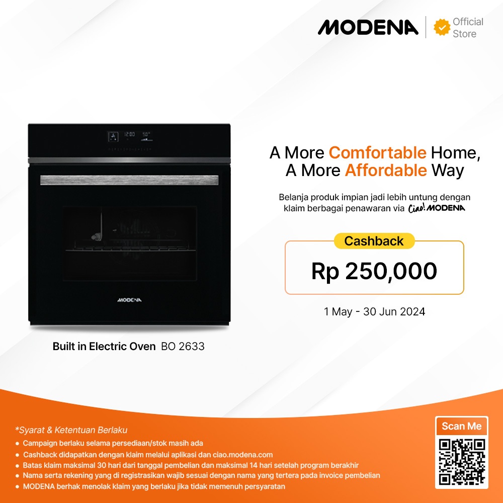 Jual MODENA Built-in Electric Oven - BO 2638 | Shopee Indonesia