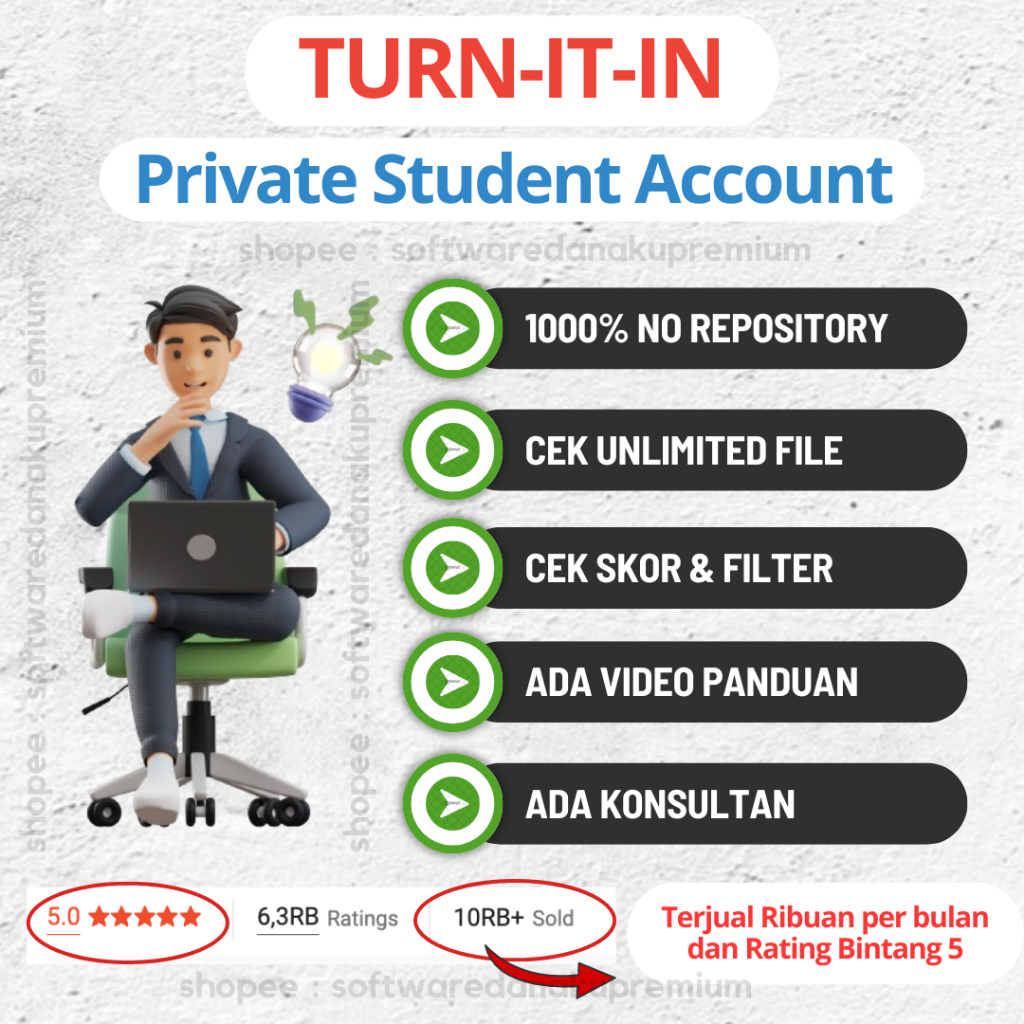 Jual Akun Turnit in No Repository Lifetime Software Cek Plagiasi ...