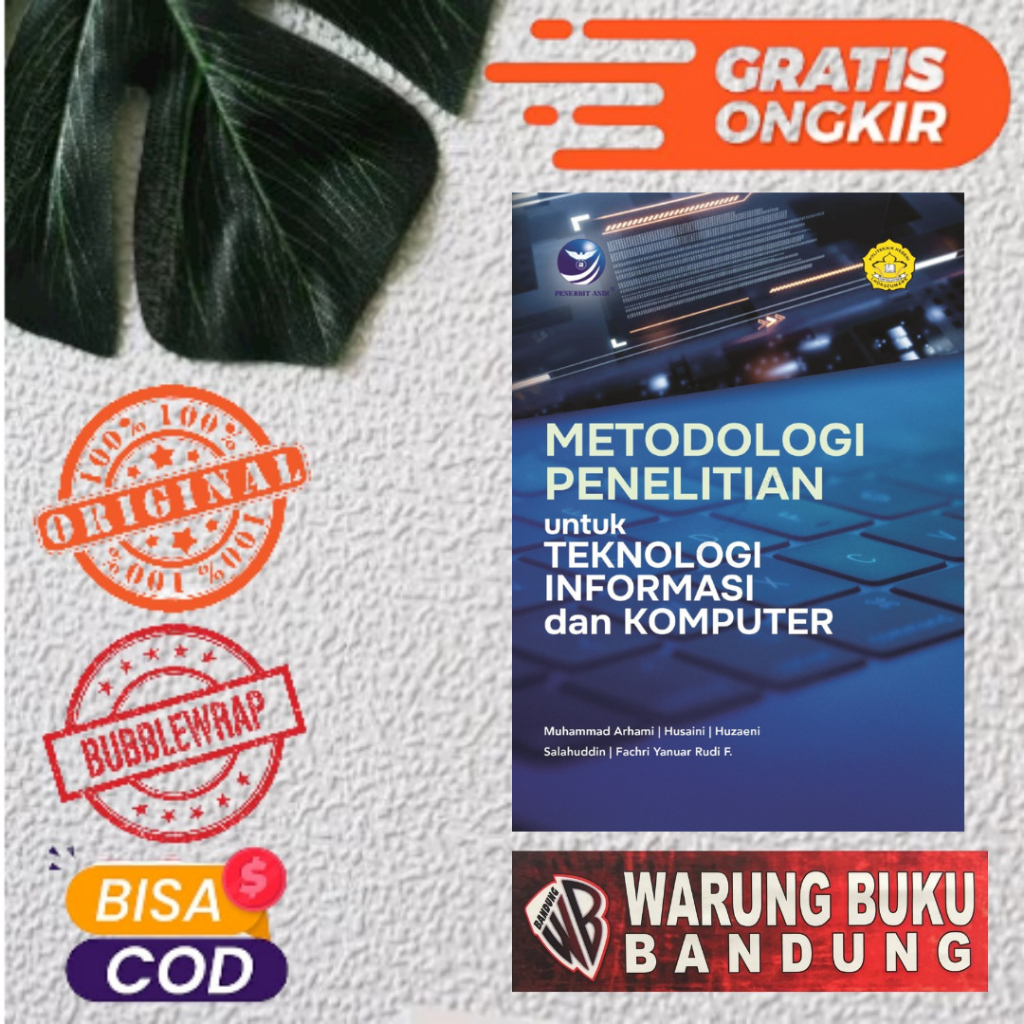 Jual BUKU METODOLOGI PENELITIAN UNTUK TEKNOLOGI INFORMASI DAN KOMPUTER - Muhammad Arhami ...