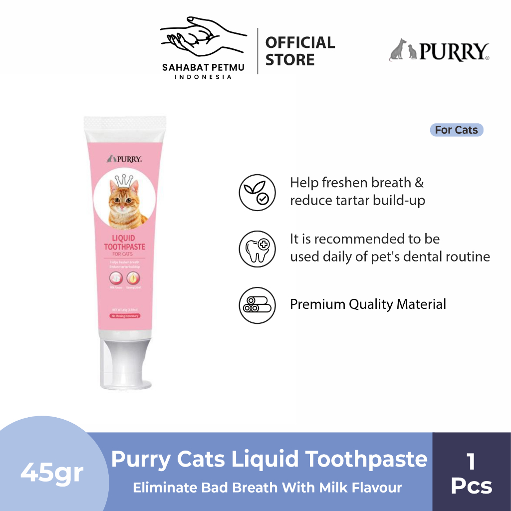 Jual Purry Cat liquid Toothpaste Pasta Gigi Untuk Kucing | Shopee Indonesia