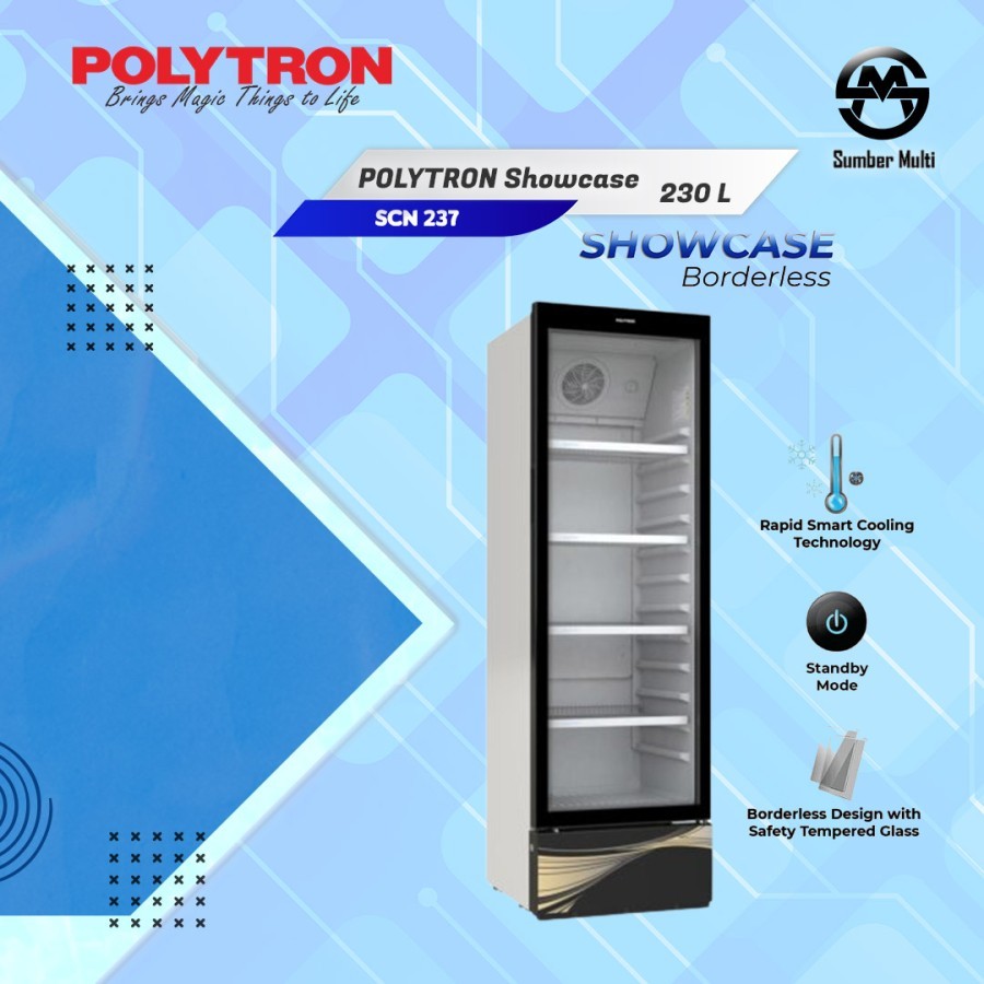 Jual POLYTRON SHOWCASE SCN 237 ELEGANT BORDERLESS DESIGN | Shopee Indonesia
