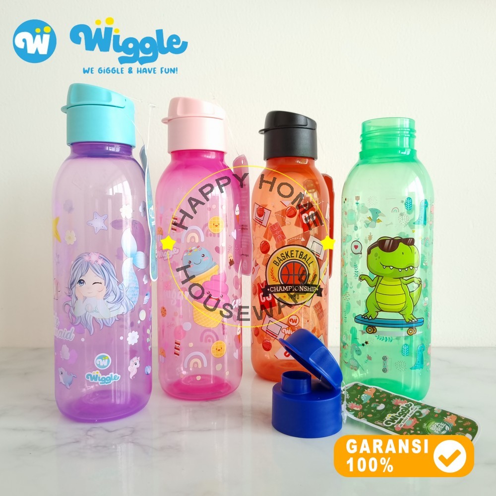 Jual WIGGLE Karakter Series Fliptop Bottle 530ml Botol Air Minum Anak ...