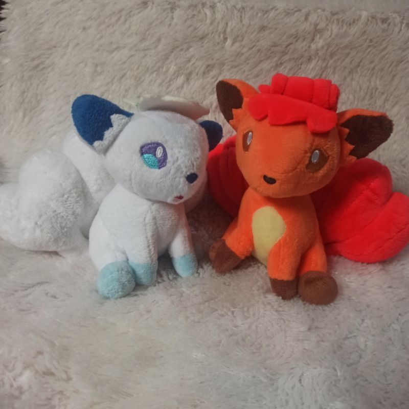 Jual boneka ganci pokemon vulpix orange putih oren poke ekor sembilan ...