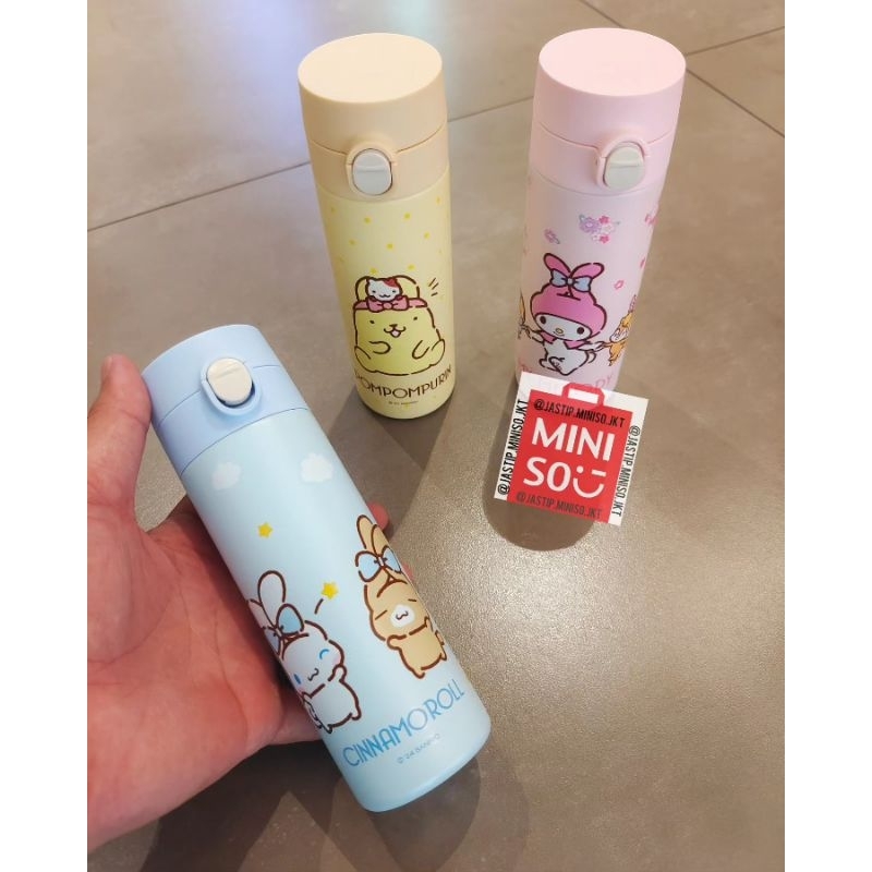 Jual MINISO x SANRIO 🆕 Botol Minum Insulated / Termos (200ml) Cinnamoroll / My Melody ...