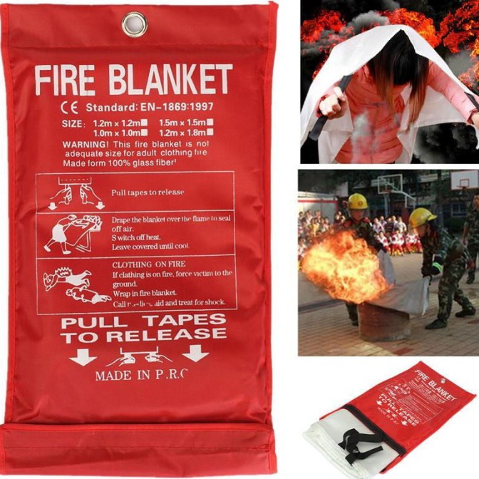 Jual Stok terbaru Fire Blanket Kain Selimut Pemadam Tahan Api ...