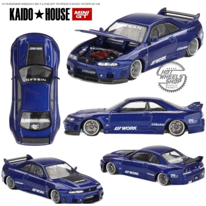 Jual Nissan Skyline gt-r (r33) kaido works v2 (Blue) | Shopee Indonesia