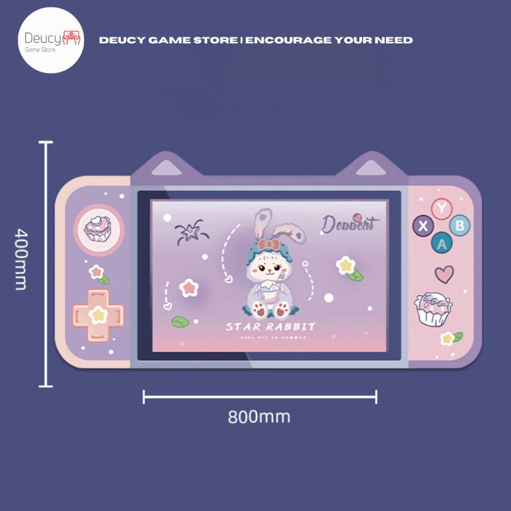 Jual Anti Slip Cute Character Big Size Premium Deskmat Nintendo Switch ...