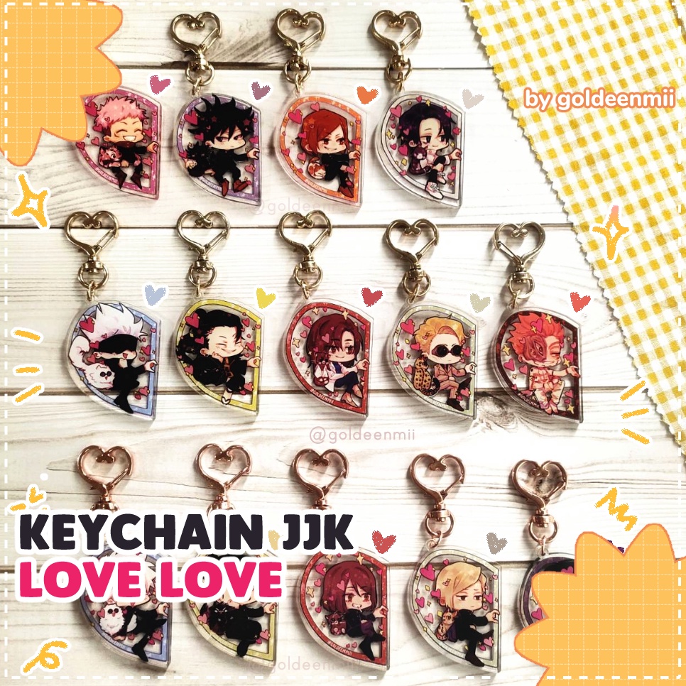 Jual KODE K75R READY STOCK JJK LoveLove KC Jujutsu Kaisen Keychain ...