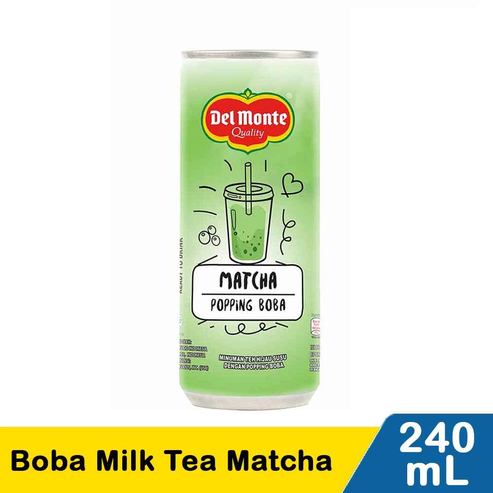 Jual Del Monte Boba Milk Tea Matcha / Red Velvet / Taro / Caramel ...