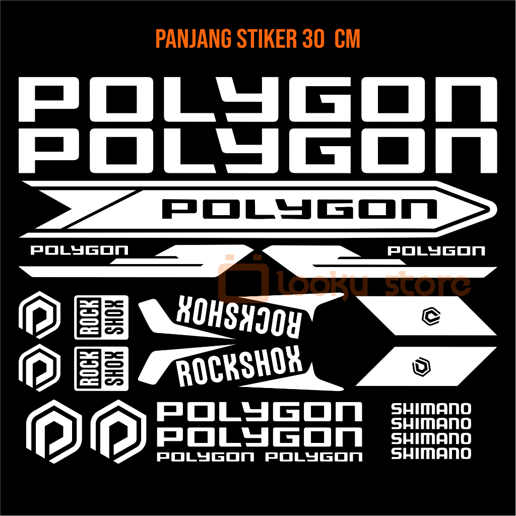 Jual Stiker Sepeda Polygon Sticker Frame Polygon Roadbike MTB | Shopee ...