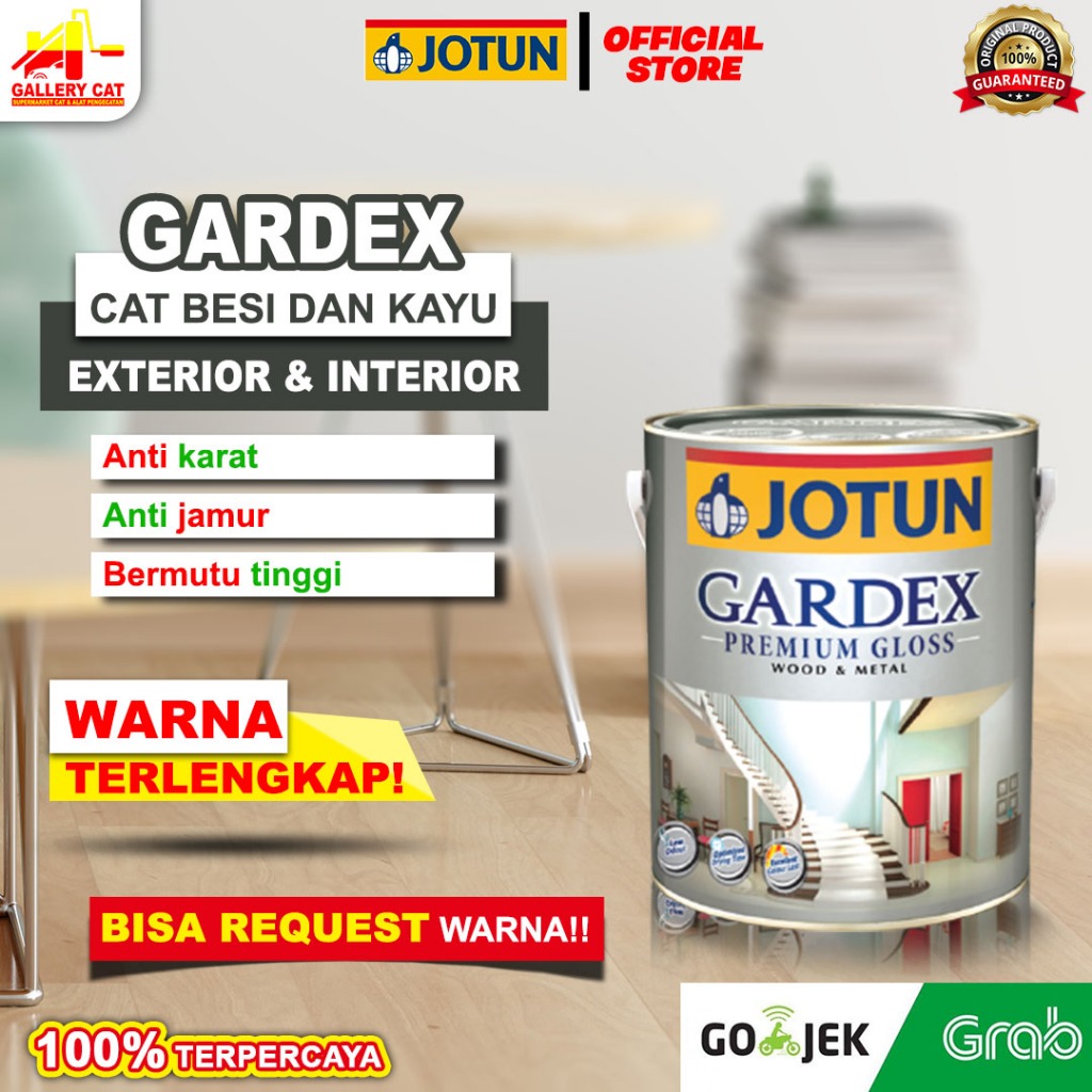 Jual CAT BESI DAN KAYU JOTUN GARDEX PREMIUM 5L | Shopee Indonesia