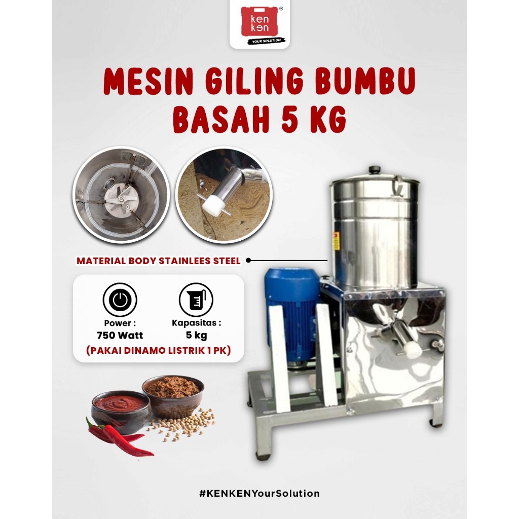 Jual Mesin Giling Bumbu Basah Gilingan Bumbu Basah 5 Kg | Shopee Indonesia