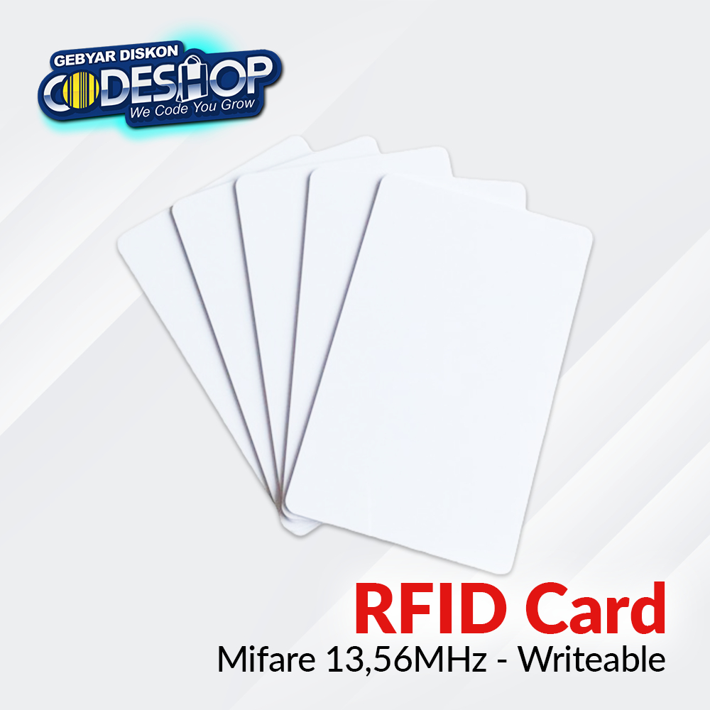 Jual Kartu Mifare RFID Card 13.56 MHz Writable Rewritable Duplicate ...