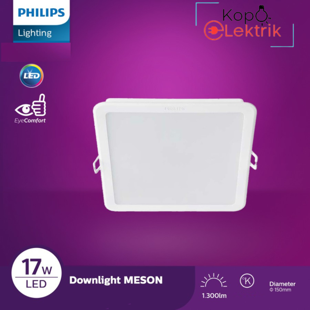 Jual Lampu Led Downlight Philips 17 Watt Kotak Meson | Shopee Indonesia