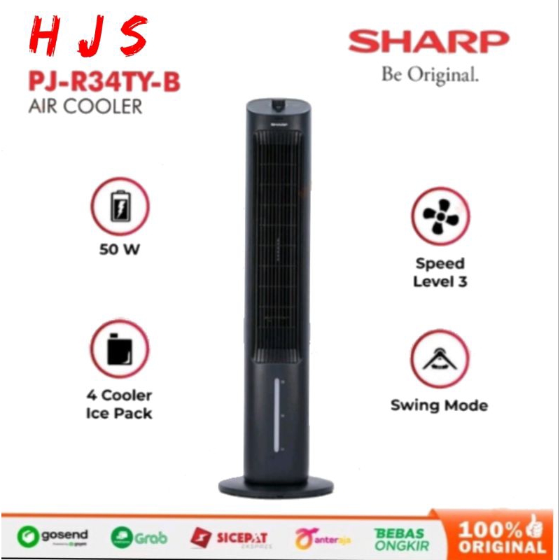 Jual AIR COOLER SHARP PJ-R34TY-B SWING MODE 4L-PJR34TY-B [ BATAM ] | Shopee Indonesia
