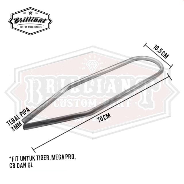 Jual Behel U Panjang Honda Tiger, GL, CB - Tekuk dan Lurus | Shopee ...