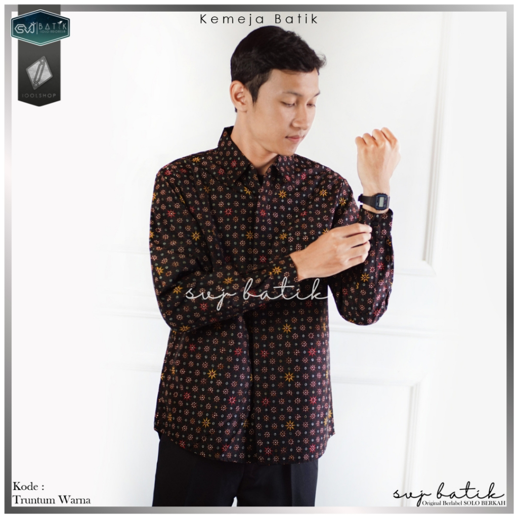 Jual KEMEJA BATIK TRUNTUM BAJU PRIA TERBARU COWOK KEKINIAN BATIK MEWAH ...