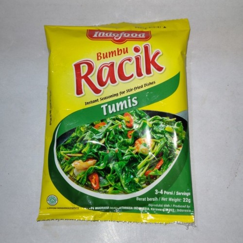 Jual BUMBU MASAK INSTANT MERK RACIK INDOFOOD TUMIS SATUAN (1 RENCENG 10 ...