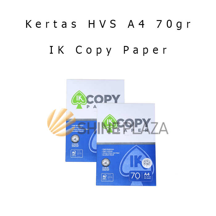 Jual Kertas HVS A4 70gr IK Copy Paper - Kertas Print Fotocopy Putih A4 ...