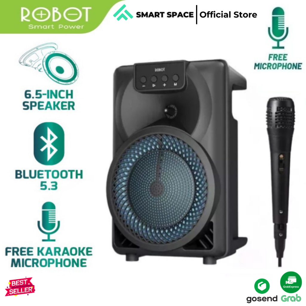 Jual Speaker Robot Rb350 Bluetooth 5 3 Rgb Mic Karaoke 6 5inch Speaker Garansi Resmi 1