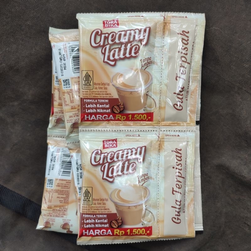 Jual TORABIKA CREAMY LATTE RENCENG 25 GRAM @10 SACHETS. | Shopee Indonesia