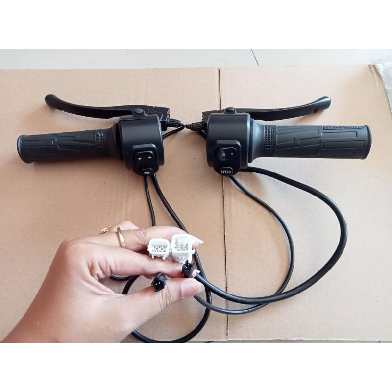 Jual HANDLE GAS DAN REM SEPEDA LISTRIK MOTOR LISTRIK UWINFLY | Shopee ...