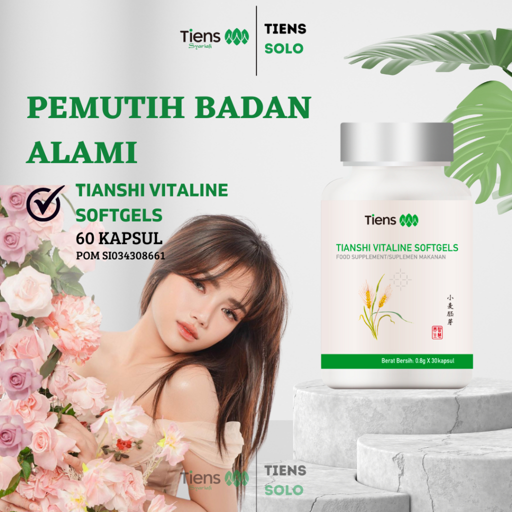 Jual Tiens - Tianshi Vitaline Softgels Pemutih Badan & Menyehatkan Kulit | Shopee Indonesia