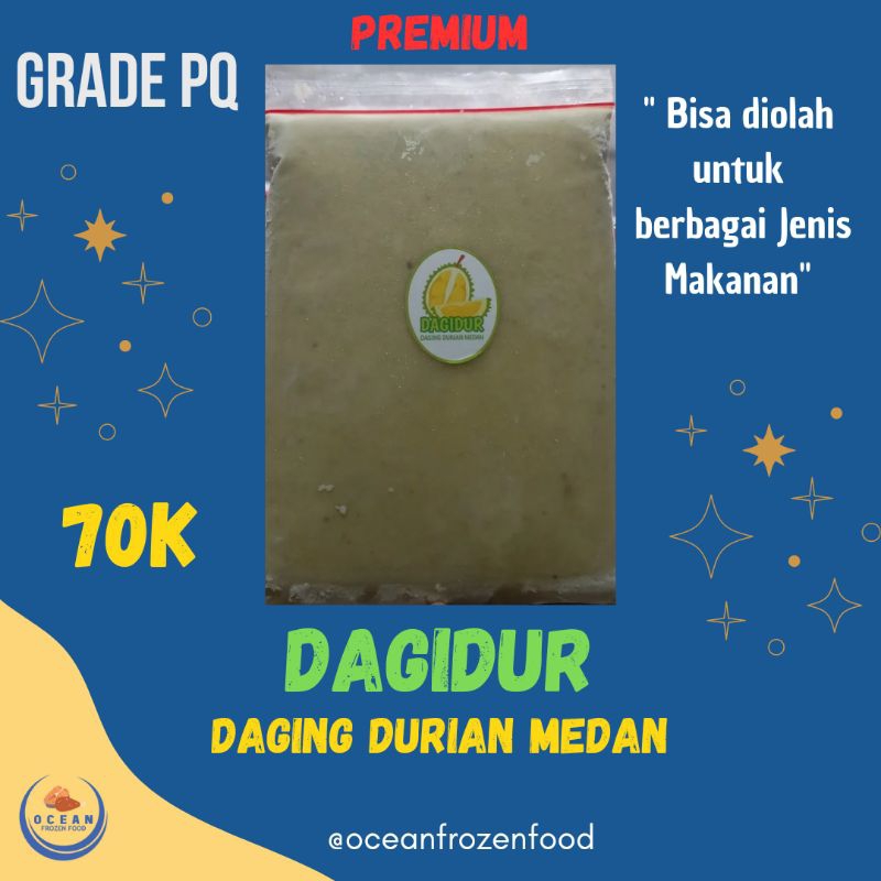 Jual DAGING DURIAN GRADE PQ DURIAN PREMIUM KEMASAN 1KG 100% PURE DURIAN ...