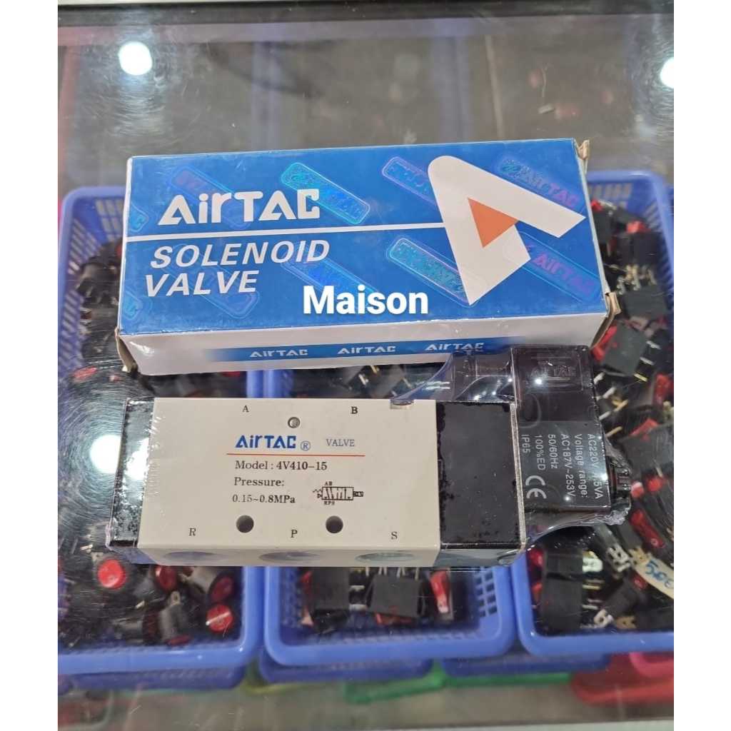 Jual Airtac Selenoid Valve 4V410-15 220VAC / Selenoid Valve 4V410 ...
