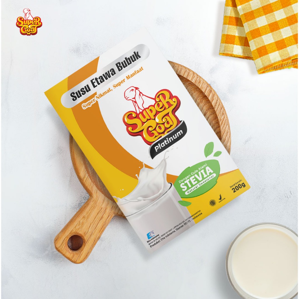 Jual Original Super Goat Susu Segar Etawa Bubuk Dengan Gula Stevia ...