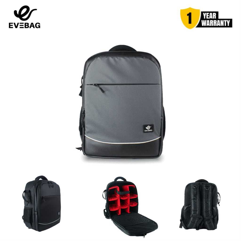 Jual EVEBAG BM750 Camera Backpack Waterproof Tas Ransel Kamera DSLR ...
