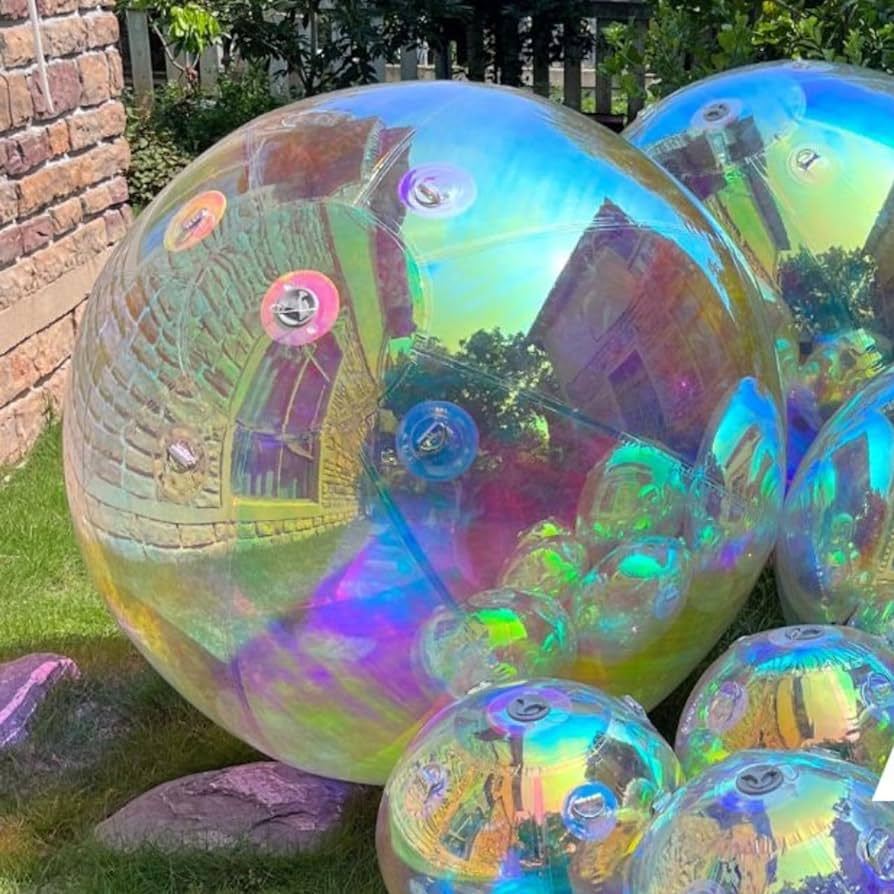 Jual Inflatable Mirror Ball Bola Pantai PVC GIANT JUMBO 60cm 100cm ...