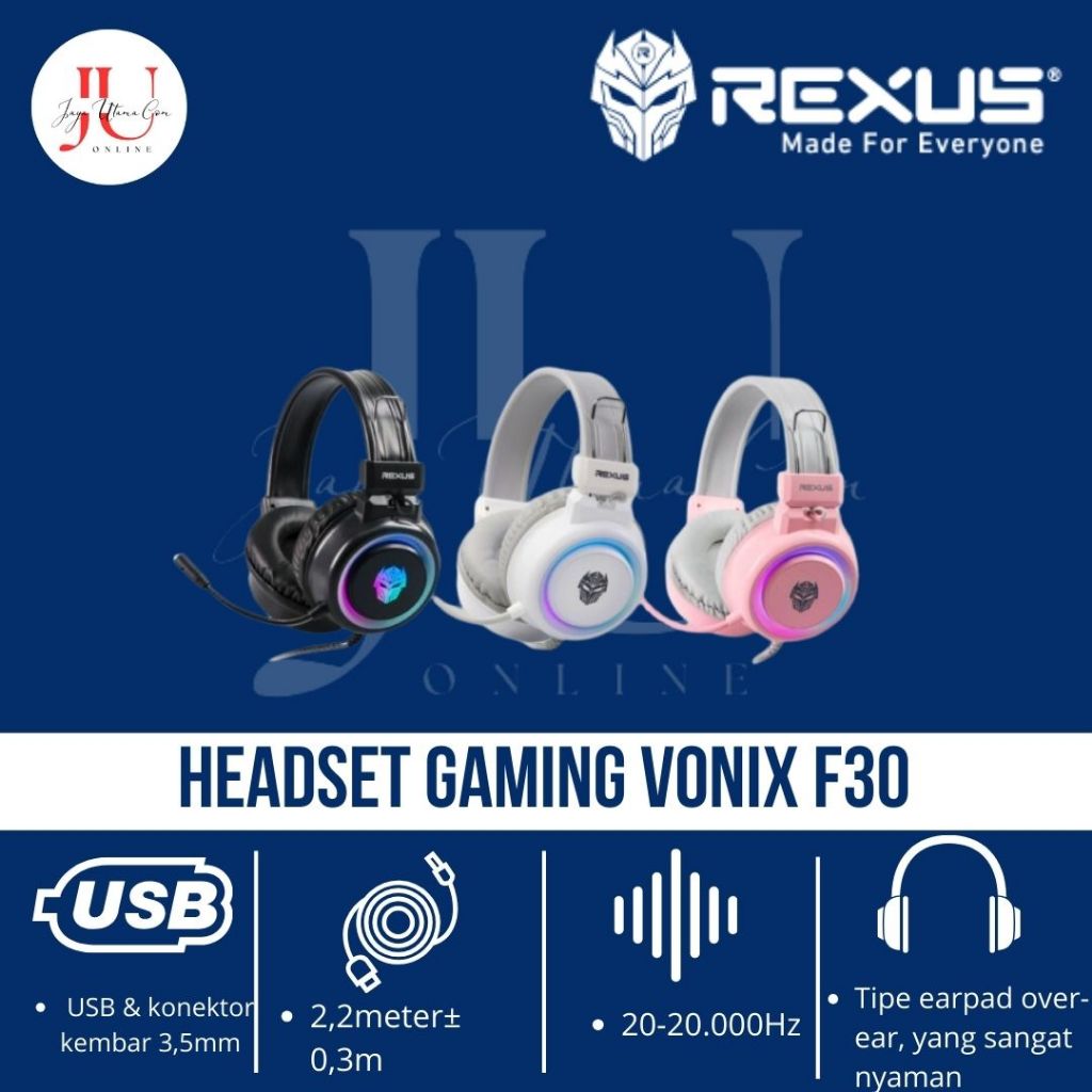 Jual Rexus Headset Gaming Vonix F30 Original | Shopee Indonesia