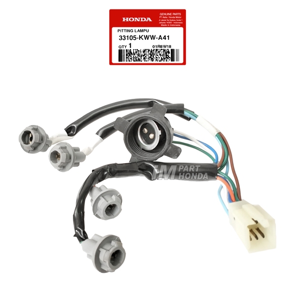 Jual 33105-KWW-A41 Socket Cop Pitting Lampu Depan Revo 110 2009 - 2012 ...