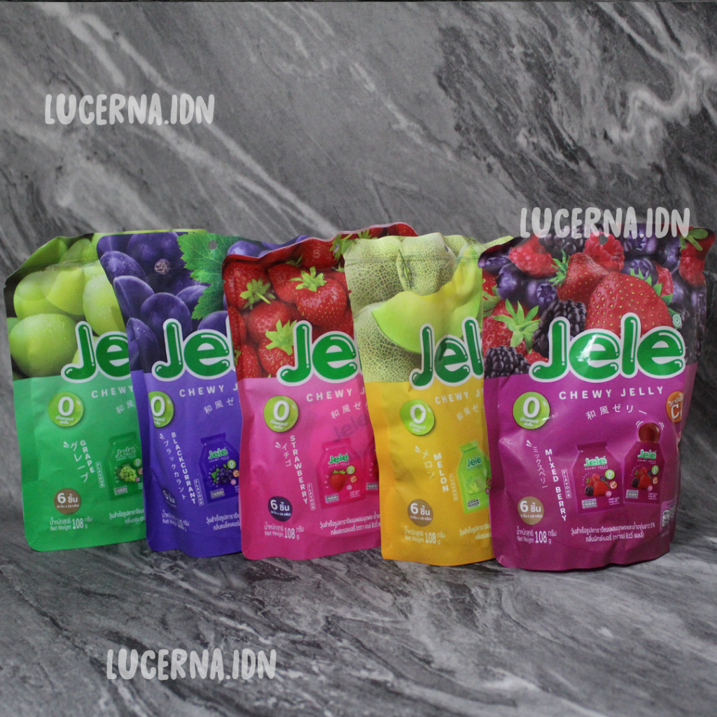 Jual Jele chewy jelly original thailand 1 bungkus (isi 6pcsx18grm ...