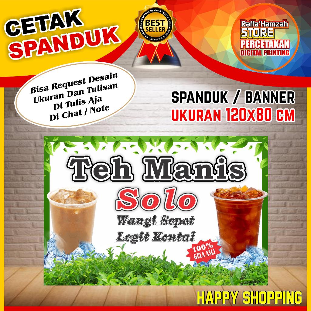 Jual Spanduk Banner Backdrop Es Teh Manis Solo/ Banner Es Teh Manis ...