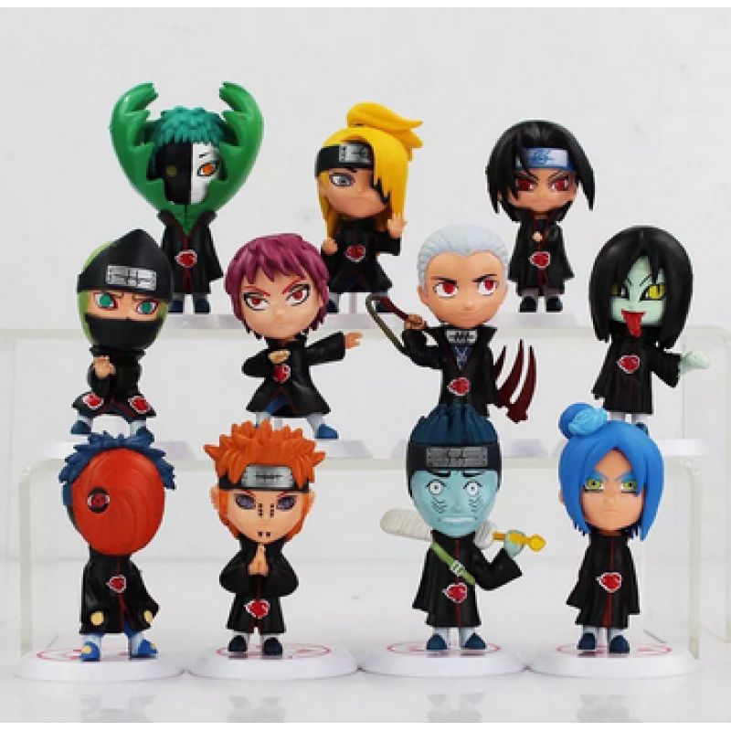 Jual Action Figure Set 11 Anime Naruto Sasuke Kakashi Gaara Itachi ...