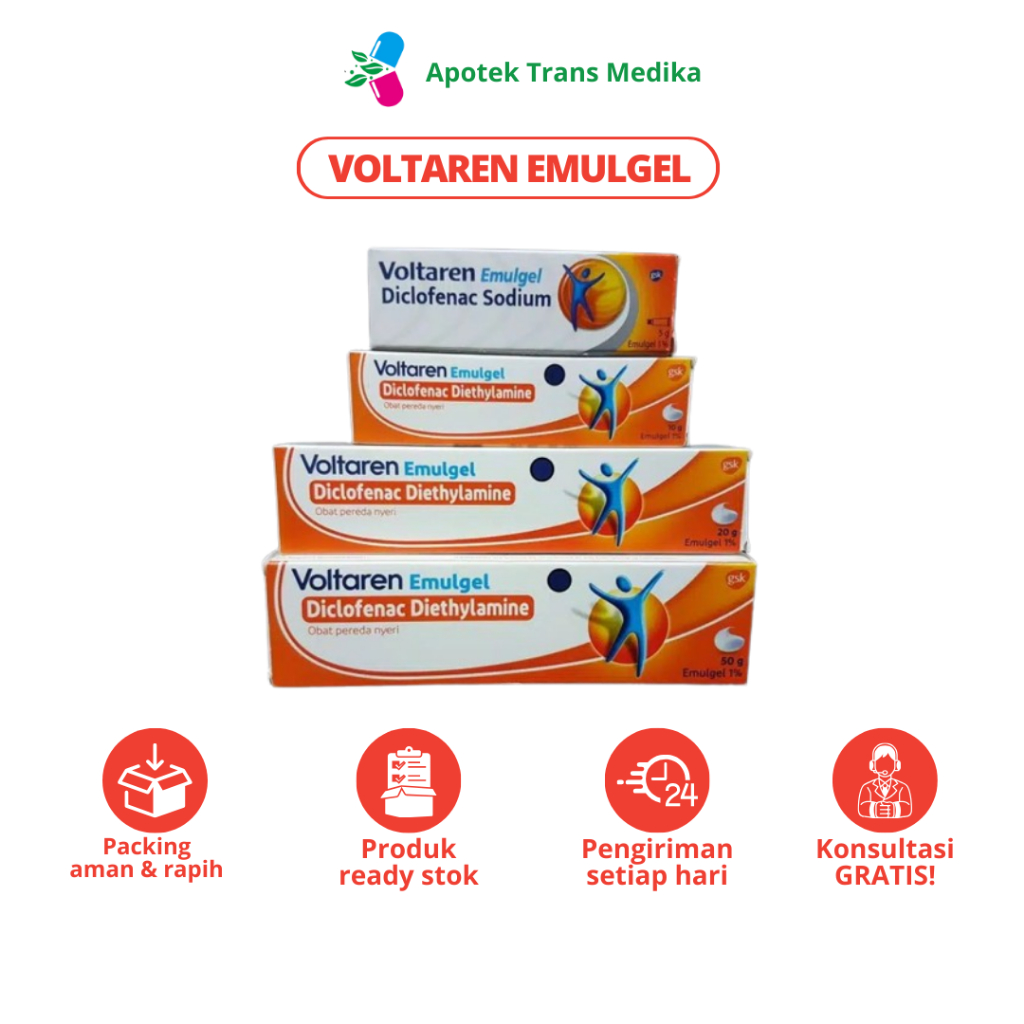 Jual Voltaren Emulgel digunakan untuk meredakan nyeri dan peradangan pada otot dan sendi ...
