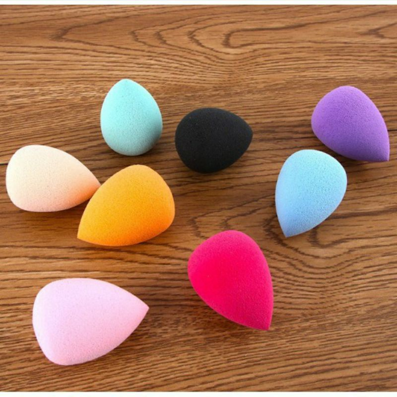 Jual AM Beauty Blender Tear Drop Egg Spons Make Up colorfull Sponge ...