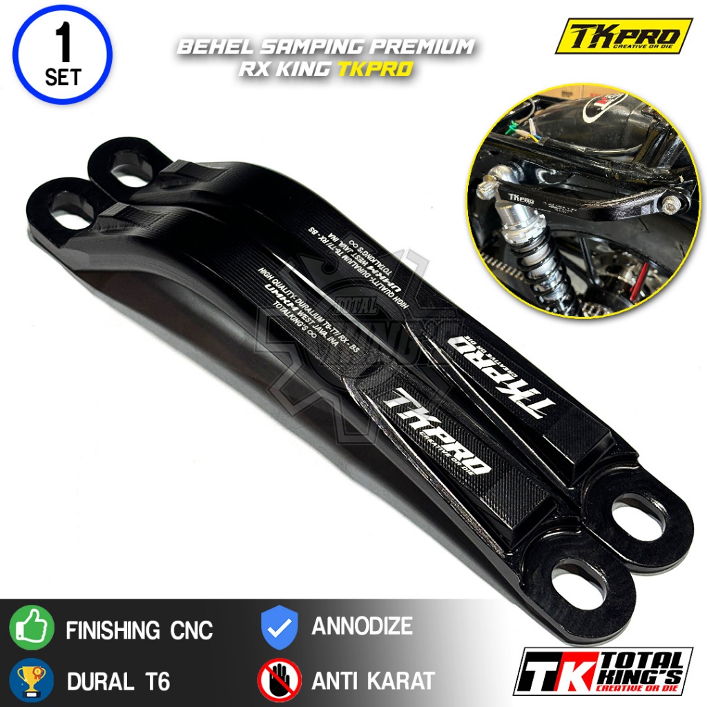 Jual BEHEL SAMPING PREMIUM HITAM RX KING RXS SPESIAL YT DURAL FINISHING CNC BY TKPRO | Shopee ...