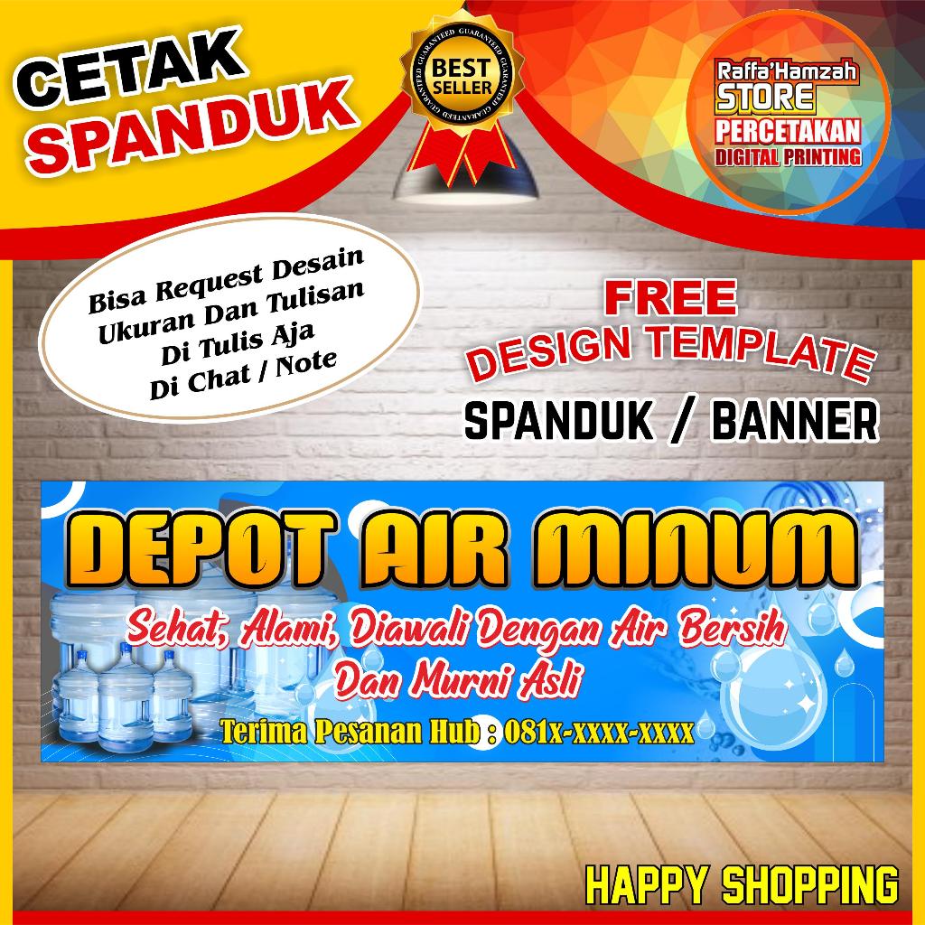 Jual Banner Spanduk Backdrop Depot Air Minum Isi Ulang / Banner Depot ...