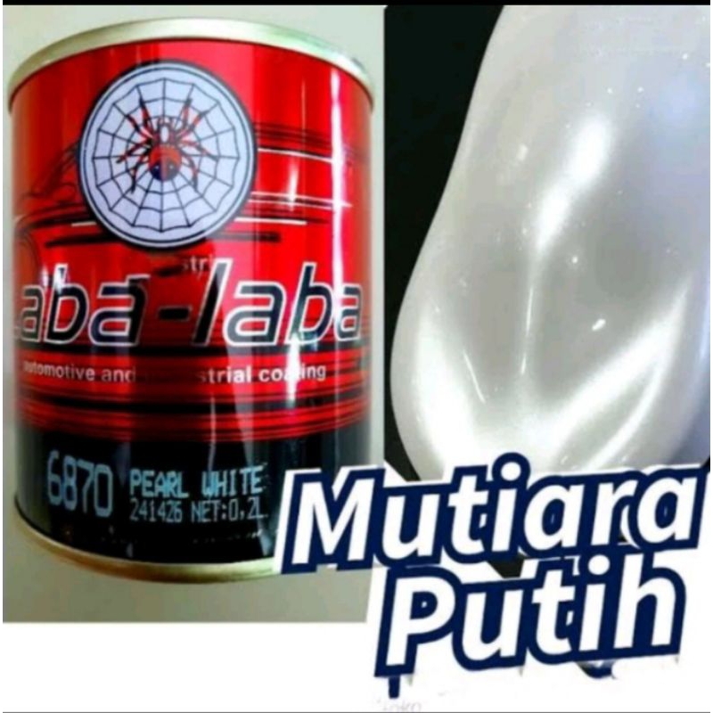 Jual Cat Mutiara Putih Laba-Laba 6870 Pearl White | Shopee Indonesia