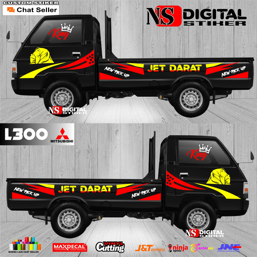 Jual stiker mobil pick up L300 stiker mobil universal bisa buat segala ...